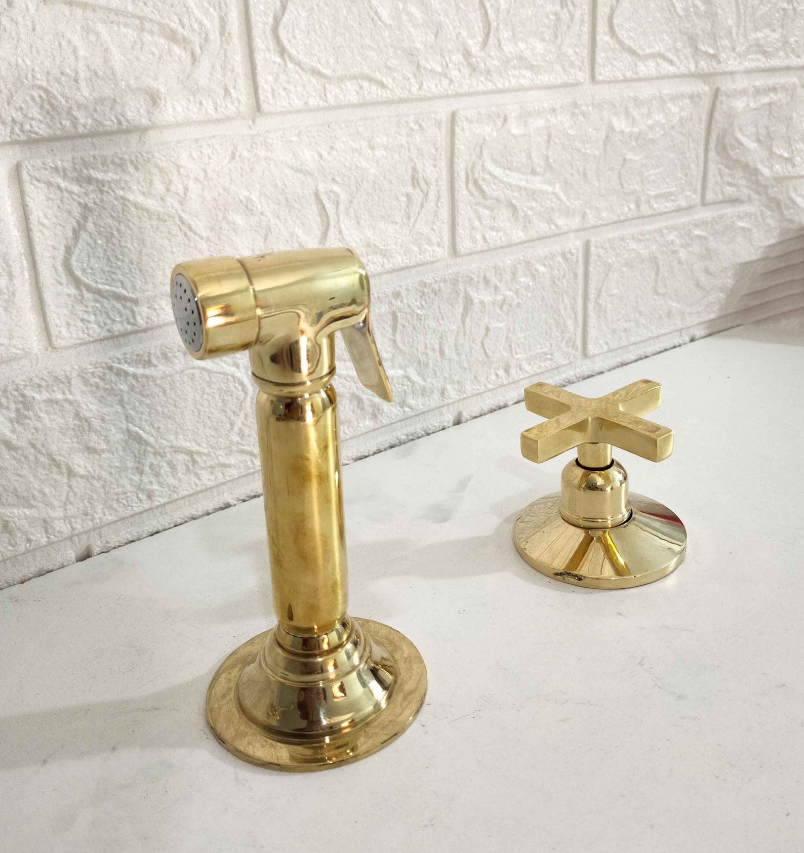 Unlacquered Brass Sprayer Kitchen, Side Sprayer Faucet, Kitchen Sprayer ...
