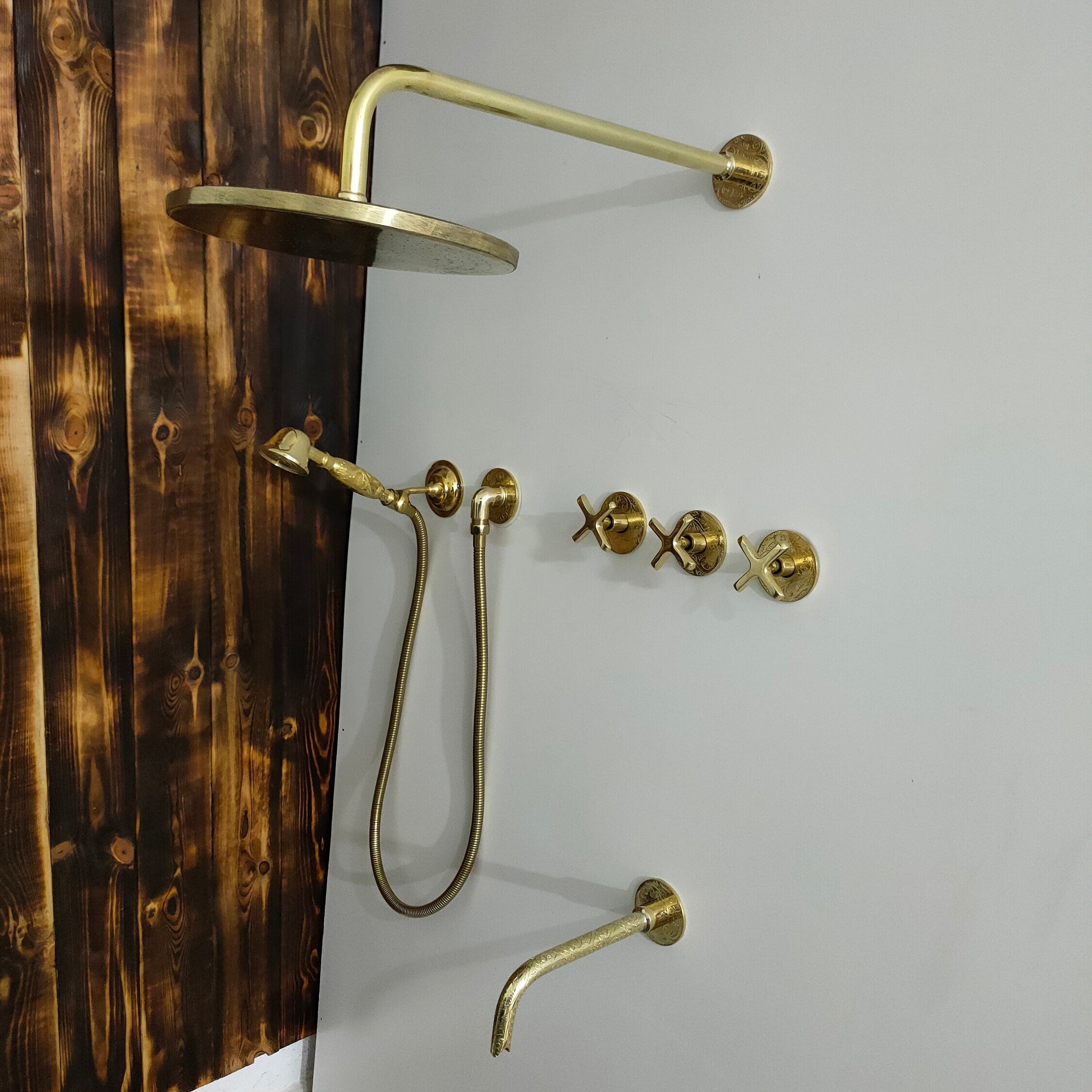 Solid Brass Exposed Shower Set – brasspure