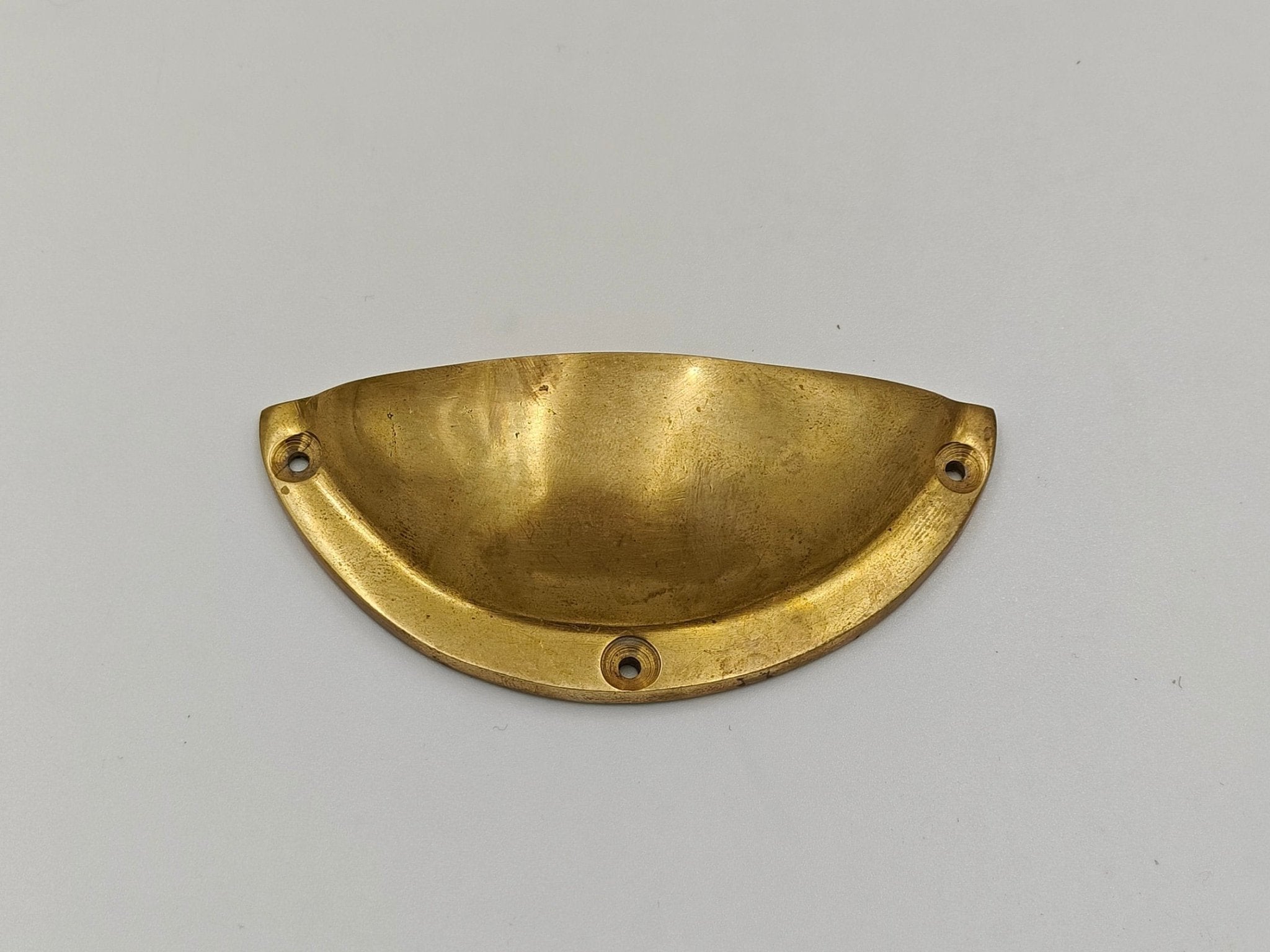 Unlacquered Brass Cup Pulls – Brasspure