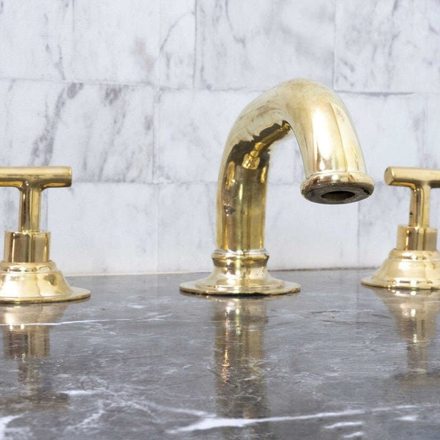 Unlacquered Brass Bathroom Faucets – Brasspure