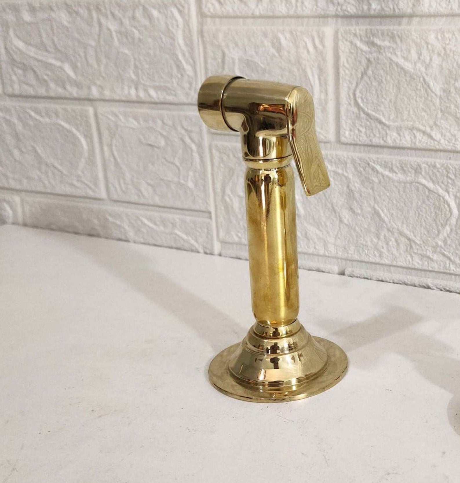 Unlacquered Brass Sprayer Kitchen, Side Sprayer Sink faucet Kitchen ...