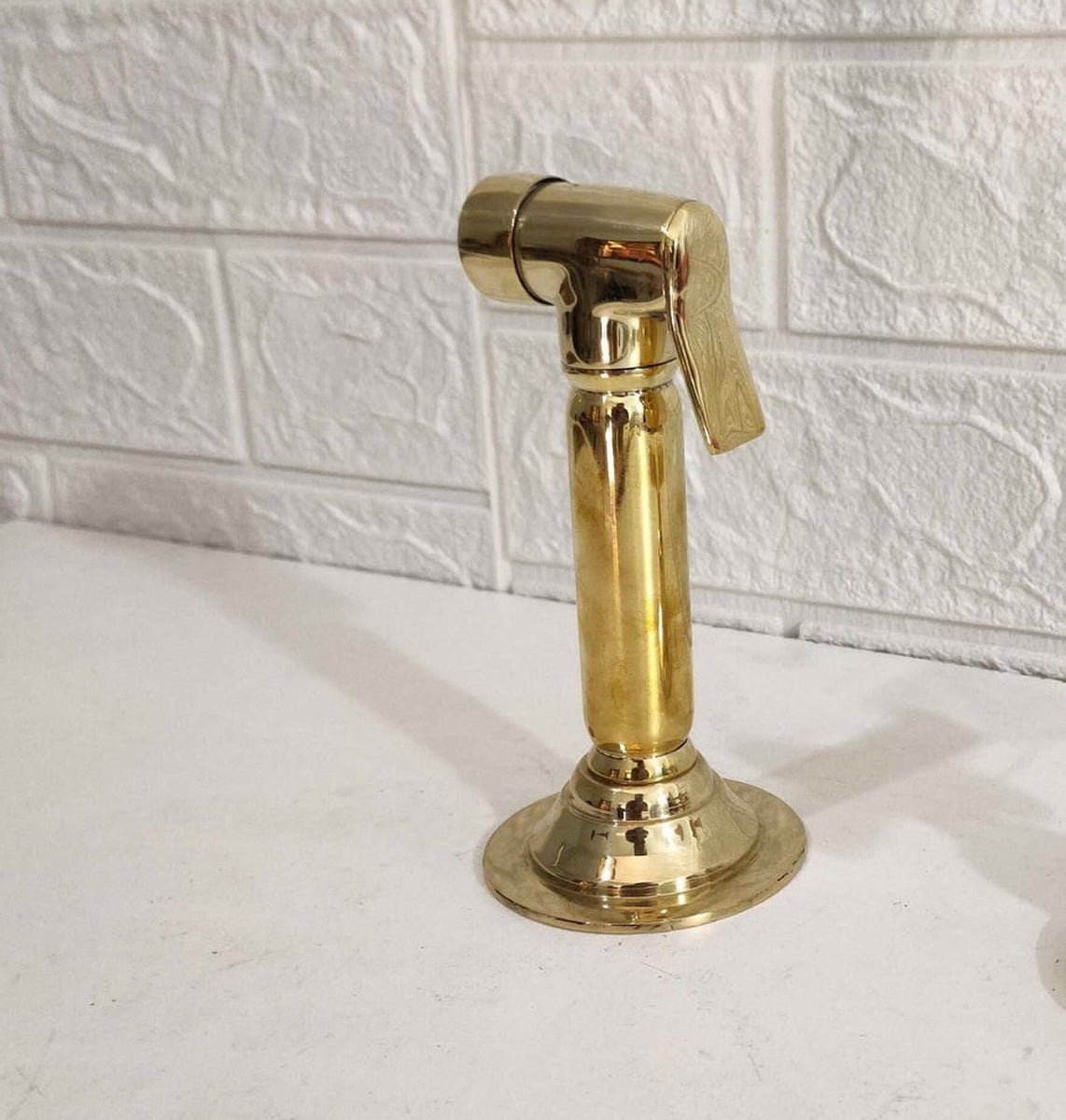Unlacquered Brass Sprayer Kitchen, Side Sprayer Sink faucet Kitchen ...